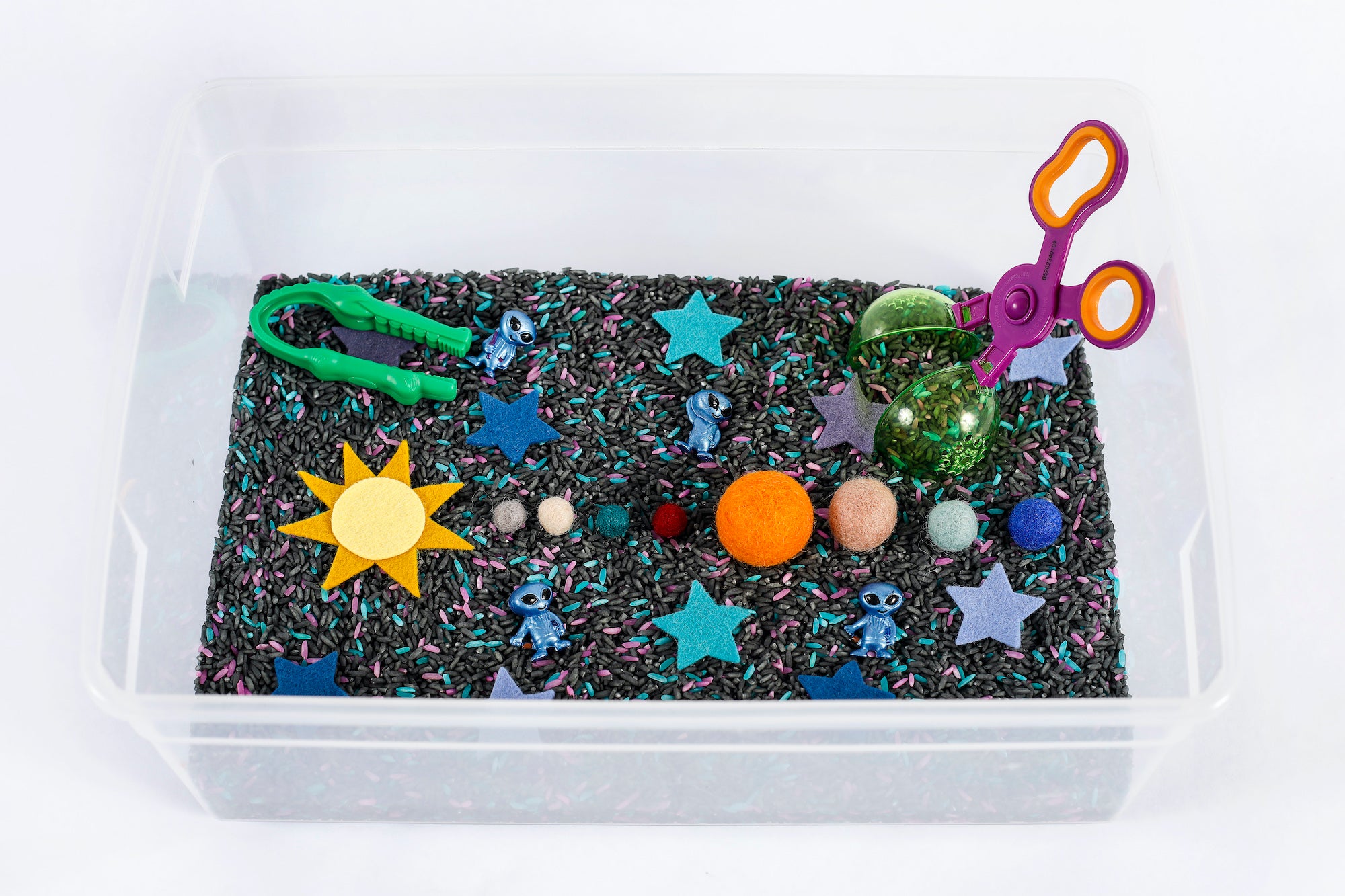 Solar System Sensory Bin