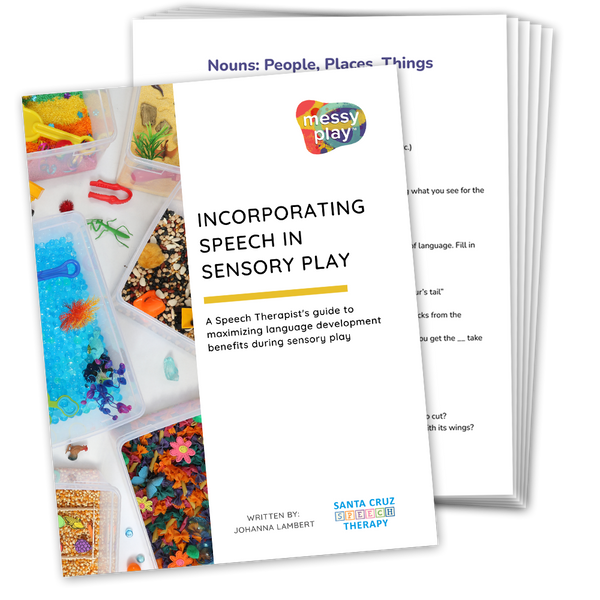 Incorporating Speech in Sensory Play (downloadable PDF) – Messy Play Kits