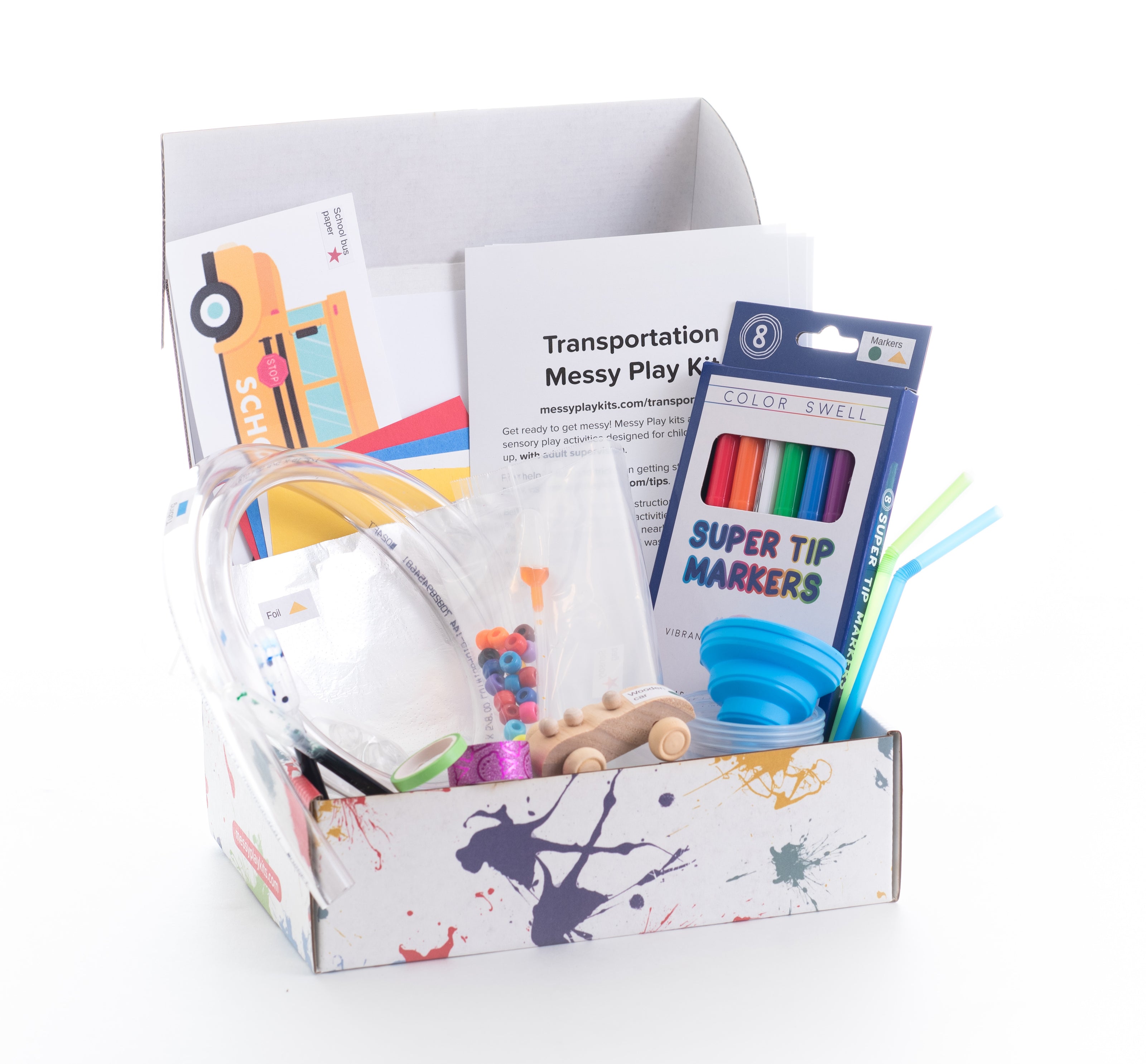 Transportation Messy Play Kit