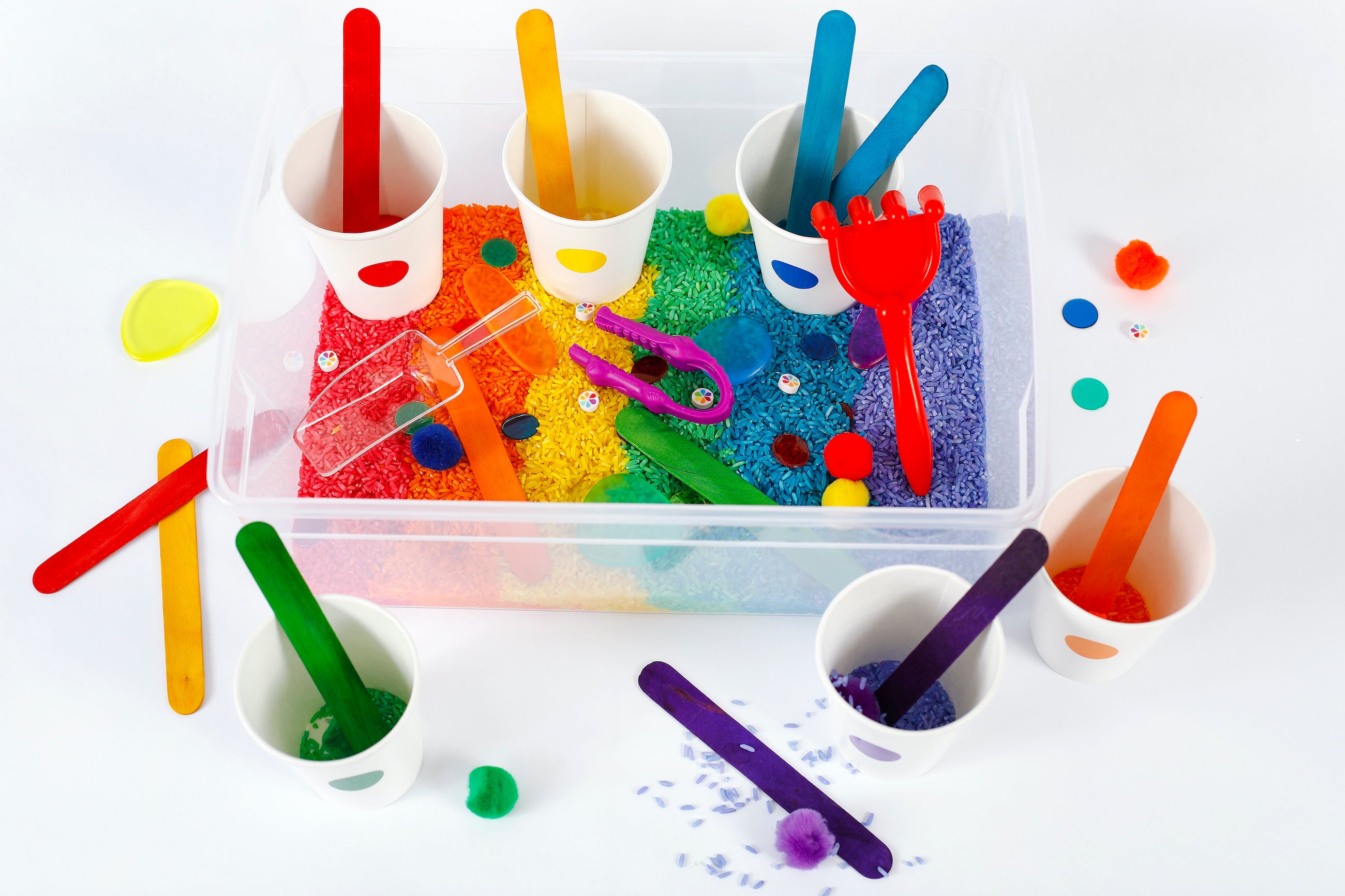 Rainbow Sensory Bin